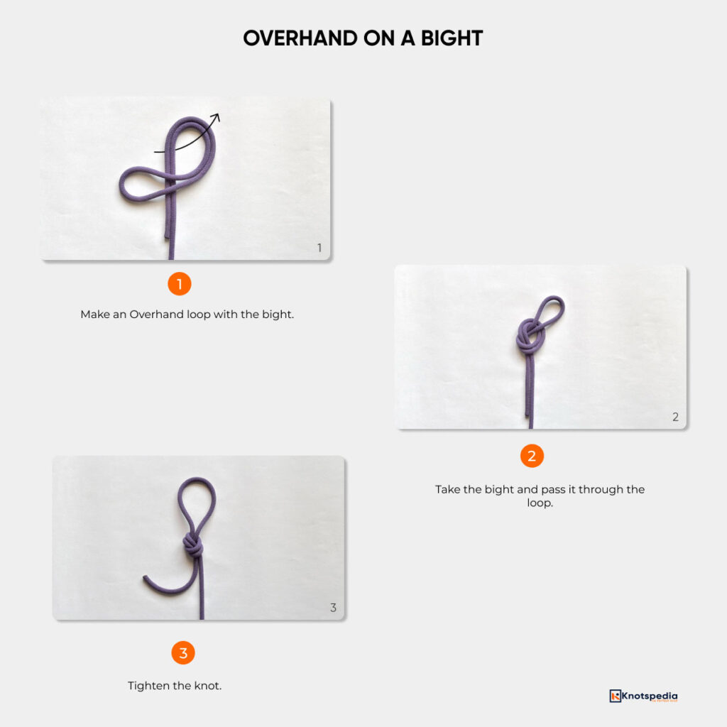 How to Tie Overhand on a Bight (Overhand Loop) in 3 Steps