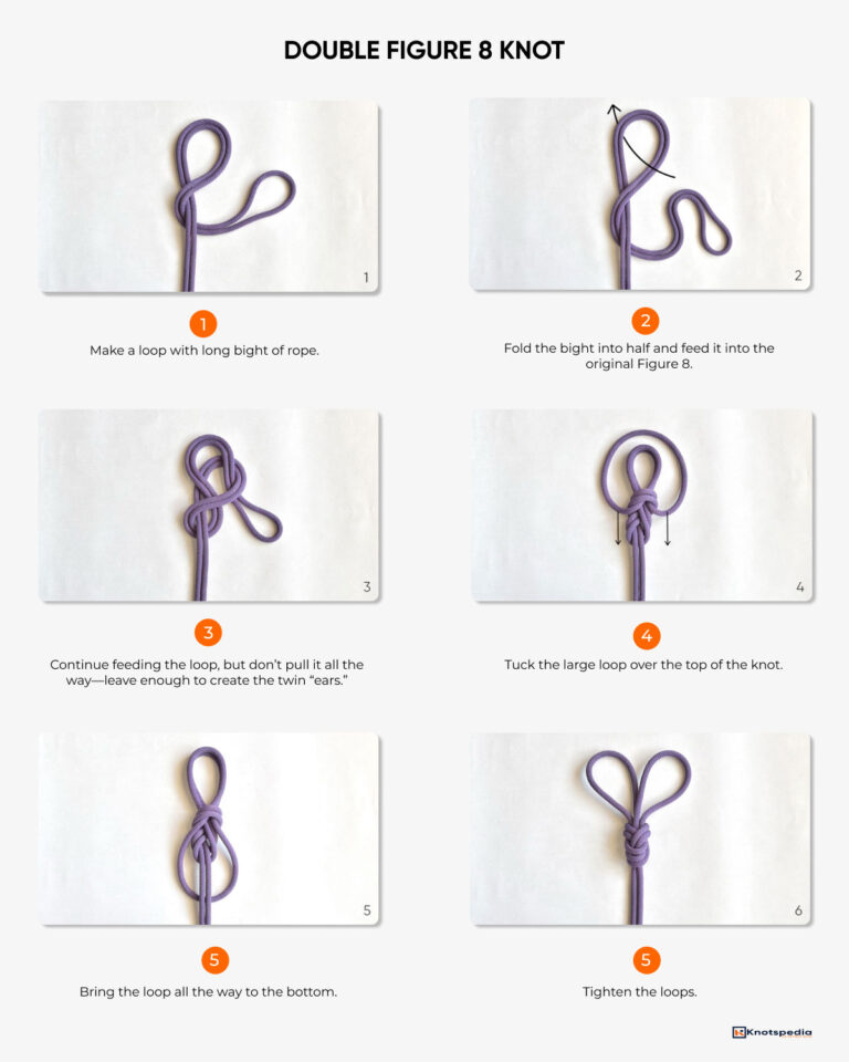 How to Tie the Double Figure 8 Knot (Bunny Ears)