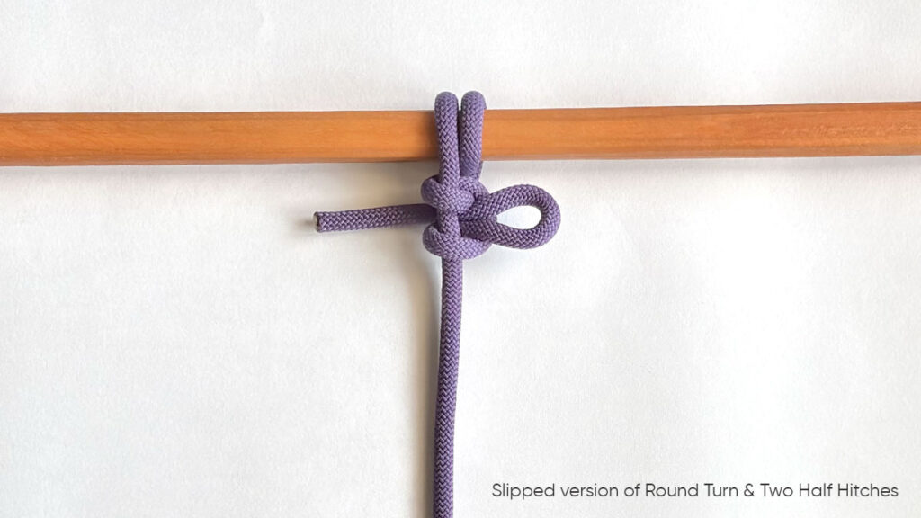 How to Tie Round Turn and Two Half Hitches in 4 EASY steps
