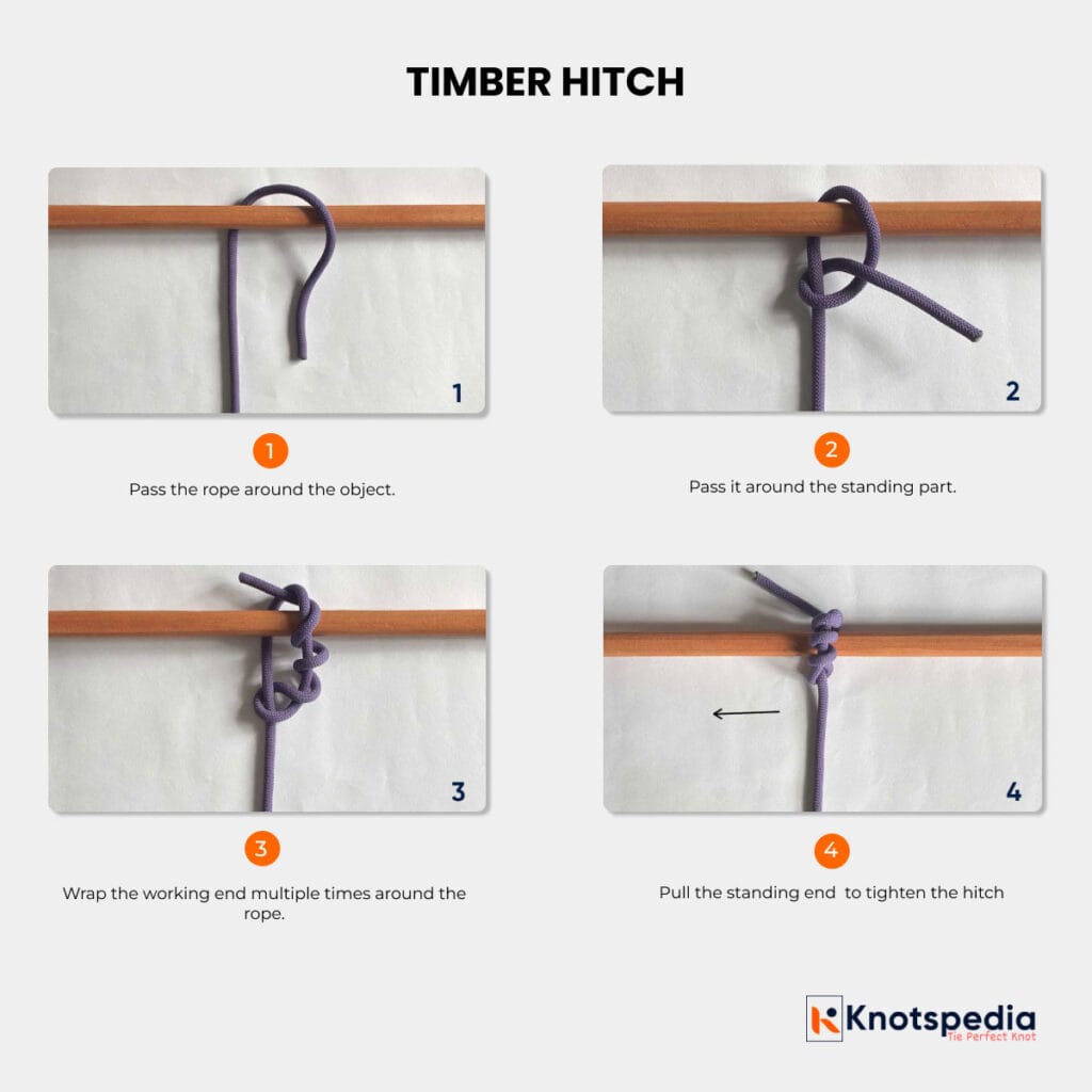 How to Tie a Timber Hitch Knot in 4 EASY Steps
