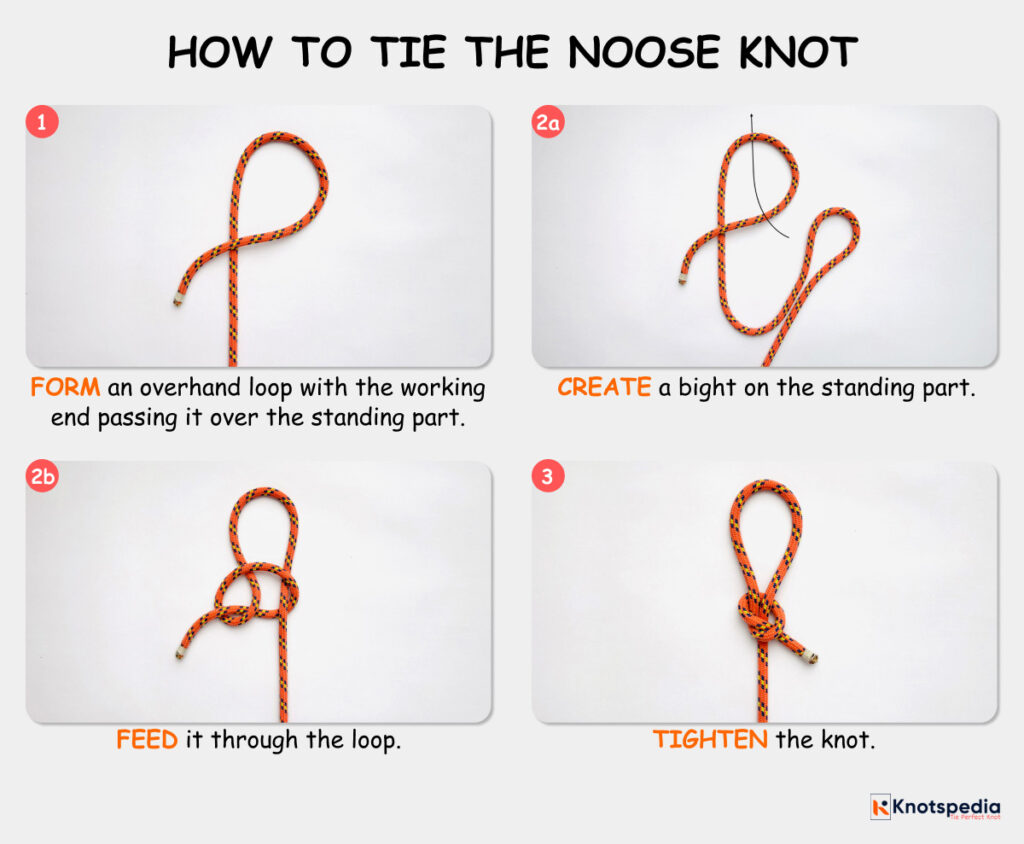 How to Tie a Noose Knot (Hangman's Knot Included)