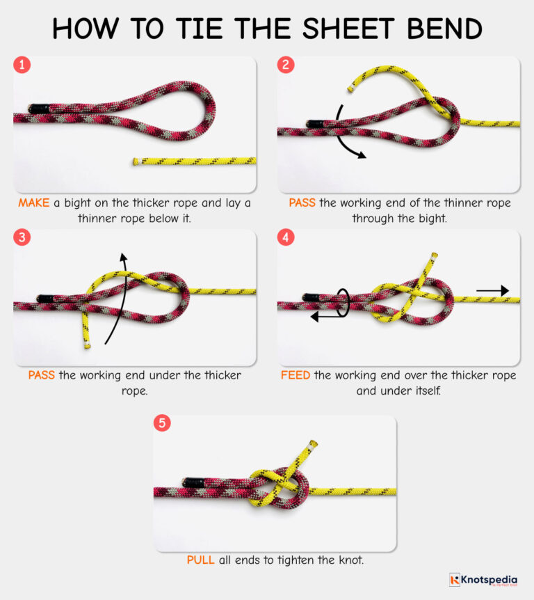 How to Tie a Sheet Bend Knot (Includes 4 Easy Variations)