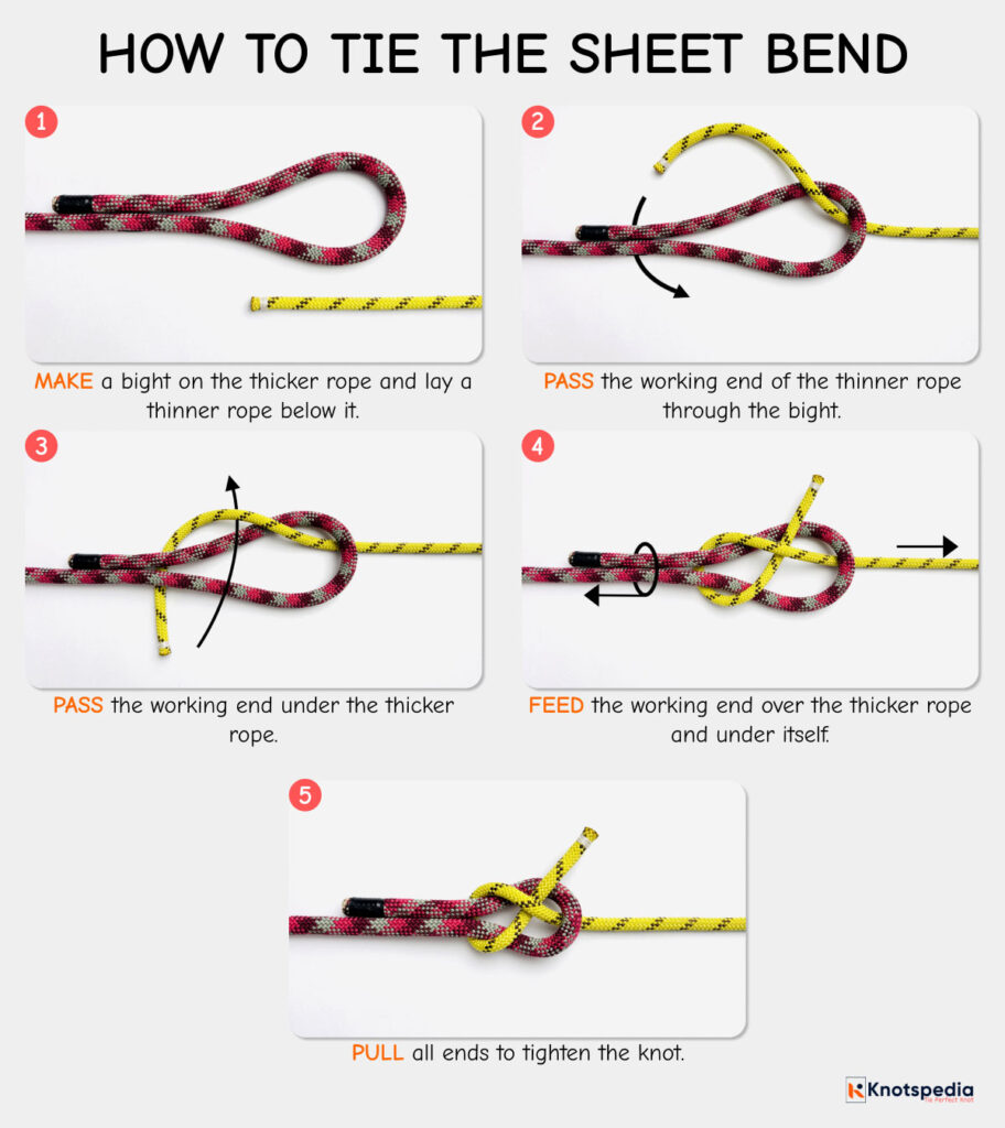 How to Tie a Sheet Bend Knot (Includes 4 Easy Variations)