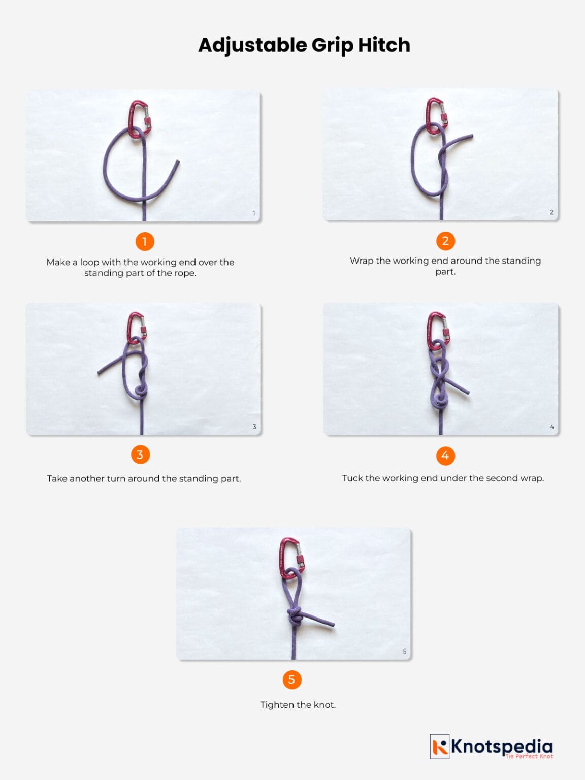 How to Tie an Adjustable Grip Hitch: Ridge Line Tensioner