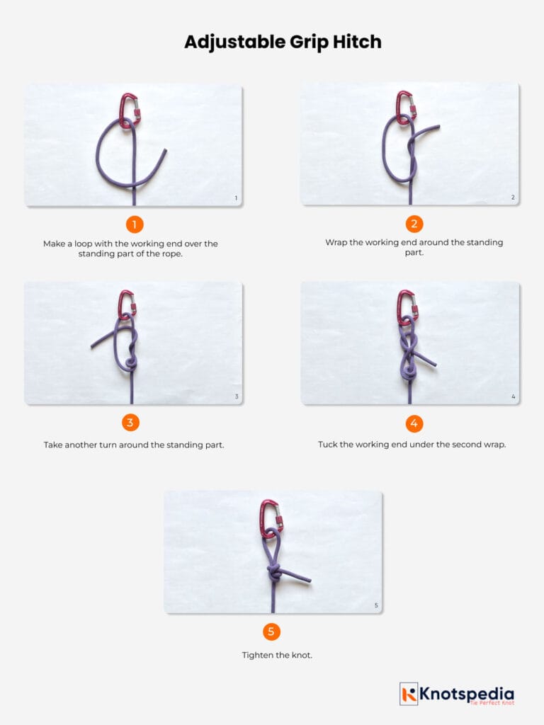 How to Tie an Adjustable Grip Hitch: Ridge Line Tensioner