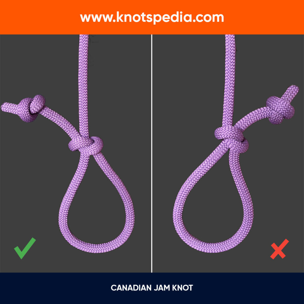 How to Tie Canadian Jam Knot (2 Ways): Best Bushcraft Knot