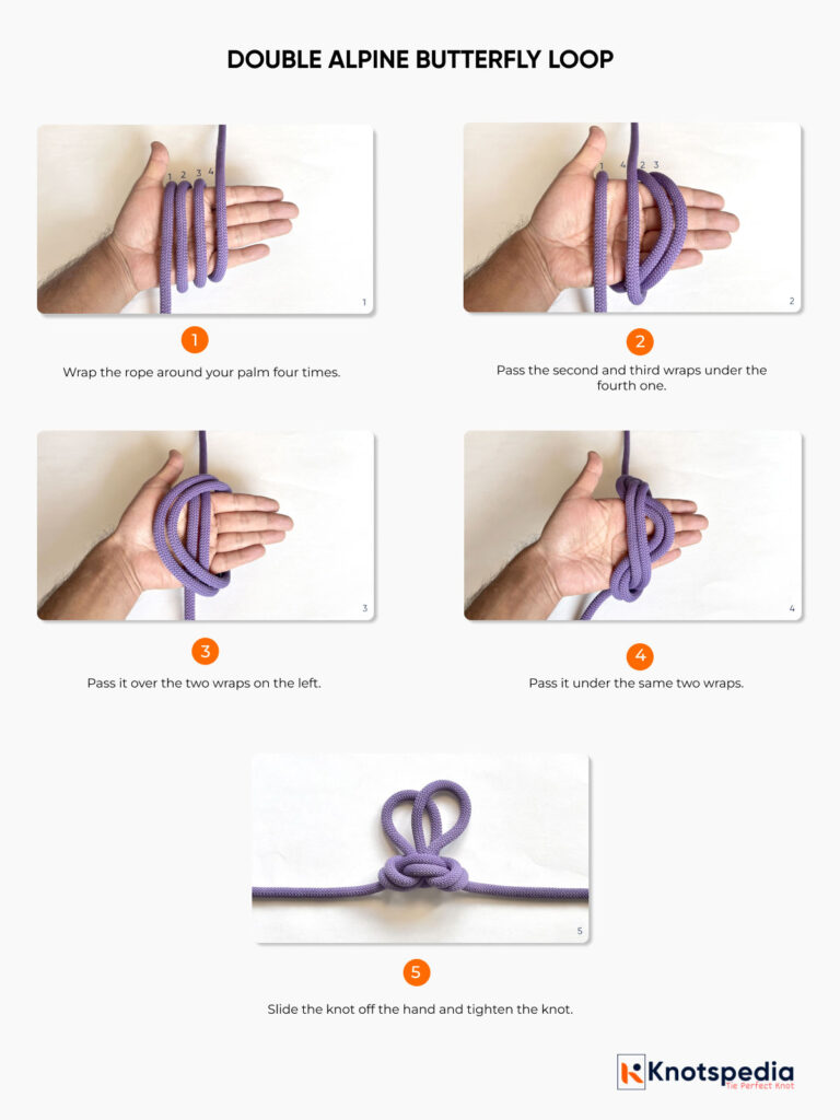 How to Tie the Double Alpine Butterfly Loop Knot