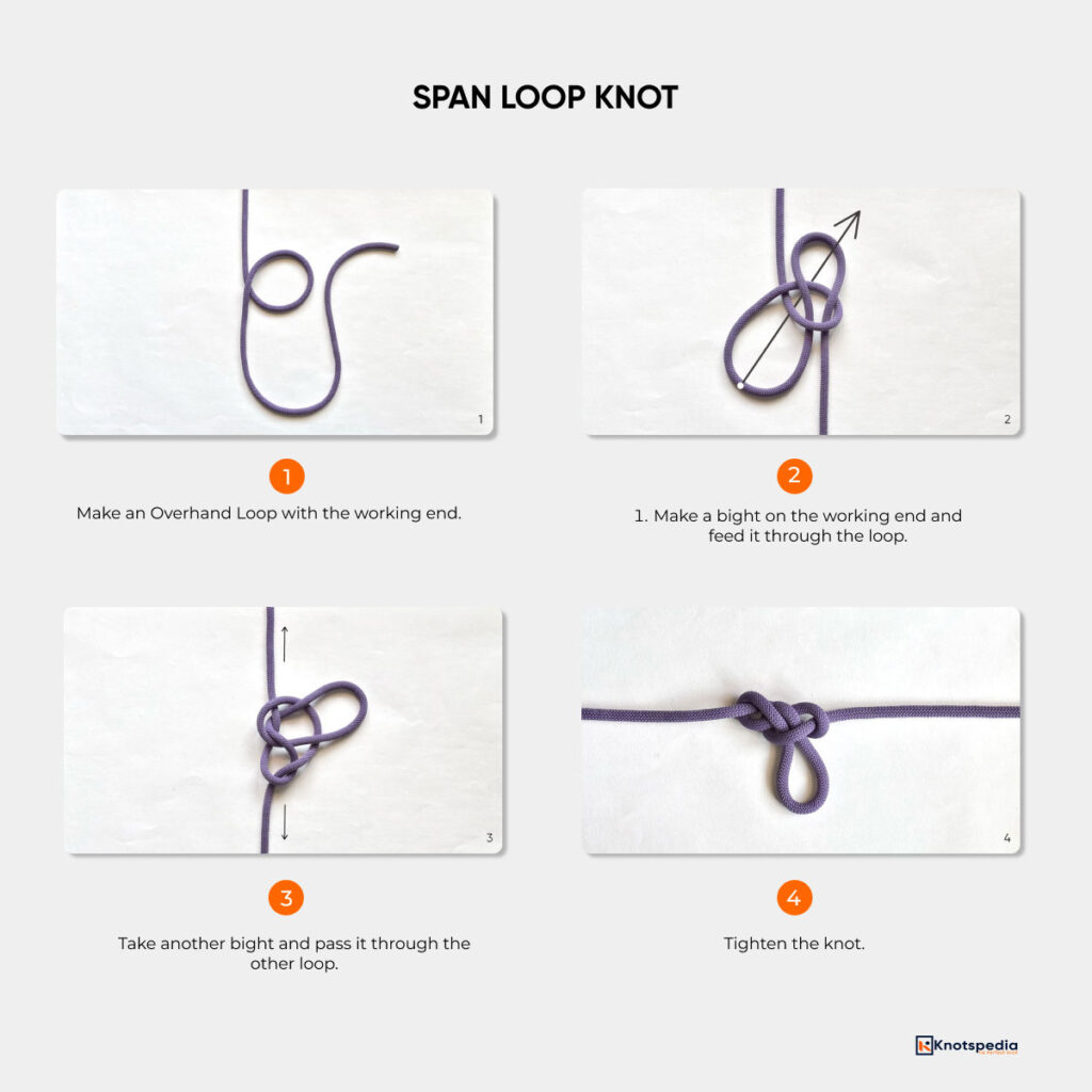 How to Tie a Span Loop Knot in 4 EASY Steps