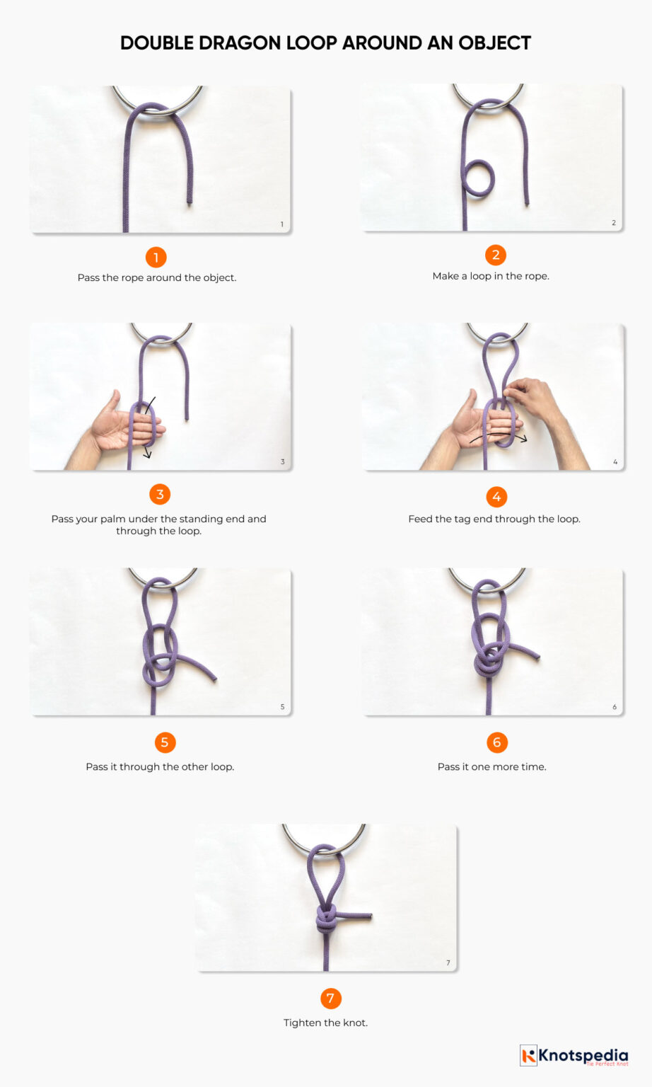 How to Tie Double Dragon Loop: The Ultimate End Loop Knot