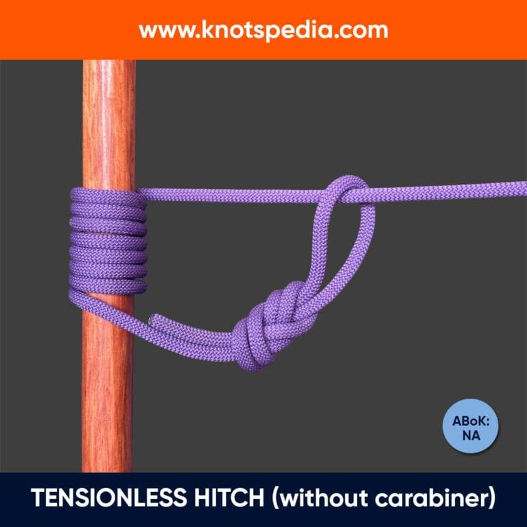 How to Tie the Tensionless Hitch (with and without a Carabiner)