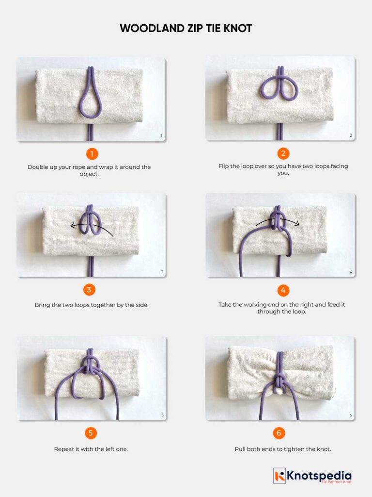 How to Tie the Woodland Zip Tie Knot: BEST Zip Tie Knot