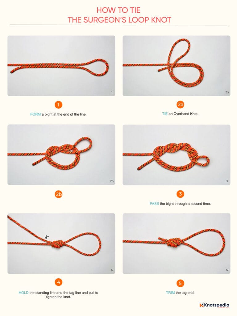 How to Tie the Surgeon's Loop Knot Step by Step
