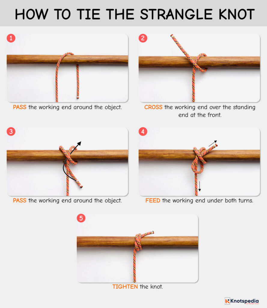 How to Tie the Strangle Knot Step by Step | Knotspedia