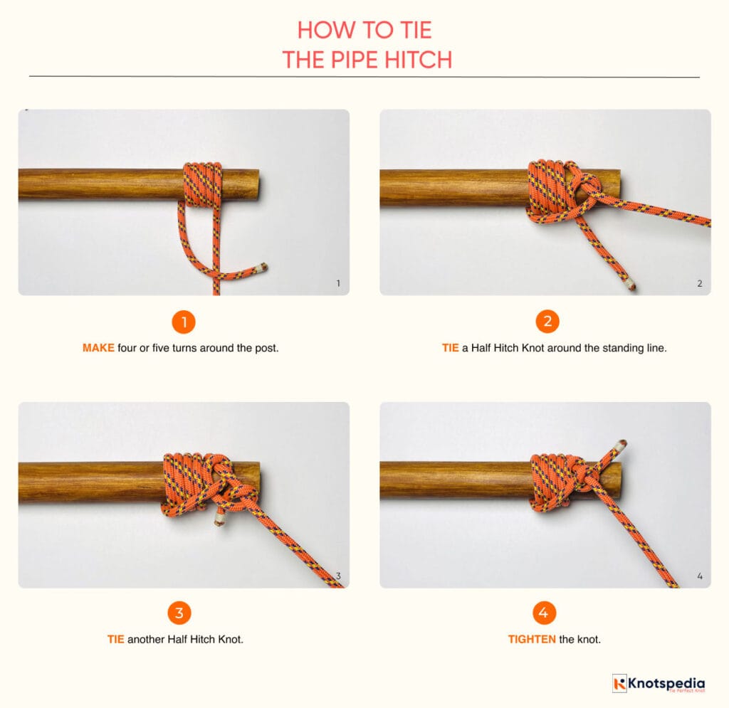 How to Tie a Pipe Hitch Knot Step by Step