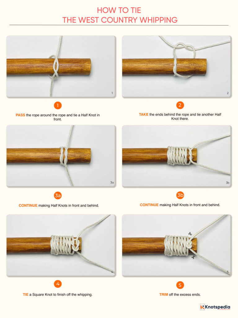 How to Tie the West Country Whipping Knot Step by Step