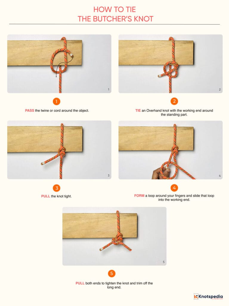 How to Tie the Butcher's Knot Step by Step