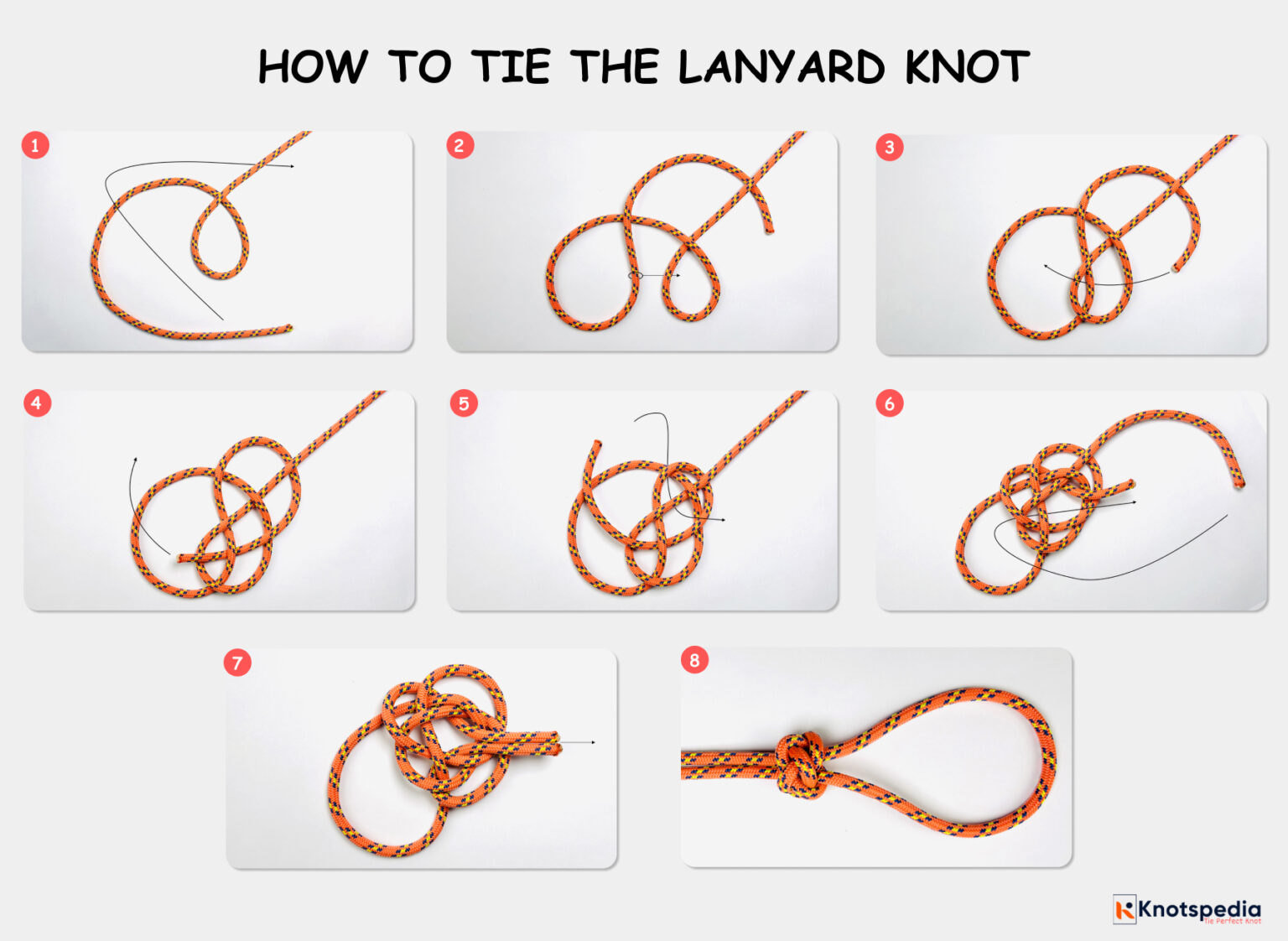 How to Tie a Lanyard Knot (Diamond Knot) Step by Step
