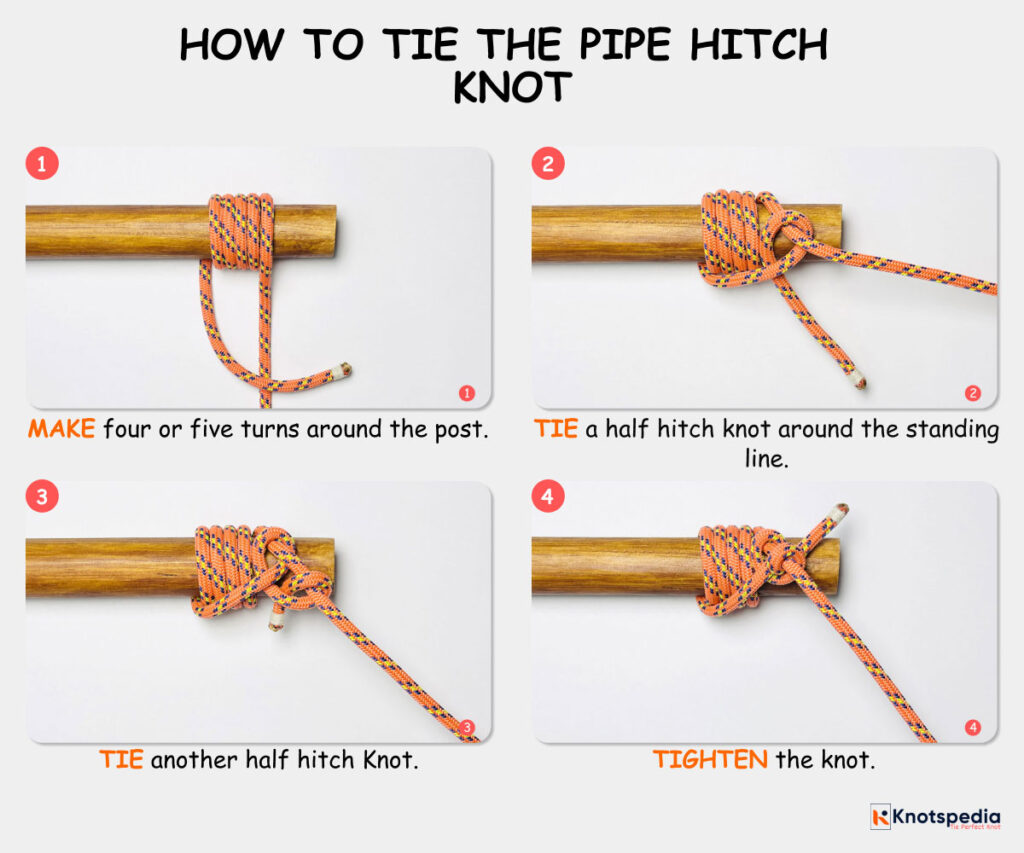 How to Tie a Pipe Hitch Knot Step by Step