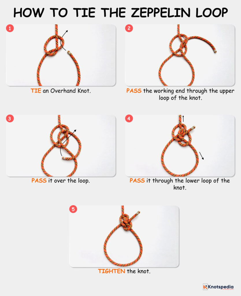 How to Tie a Zeppelin Loop Knot Step by Step